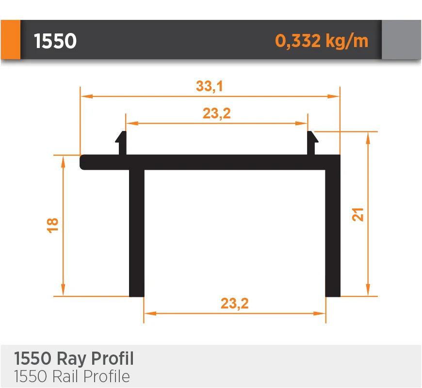Ray Profil - - Sineklik Sistemleri -Demarco Cam Balkon ve Zip Perde ...